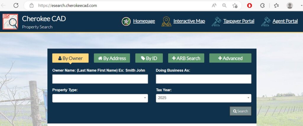 Cherokee County Appraisal District See CAD and Tax