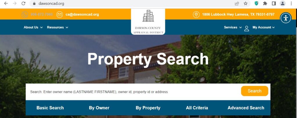 Dawson County Appraisal District Dawson CAD Info